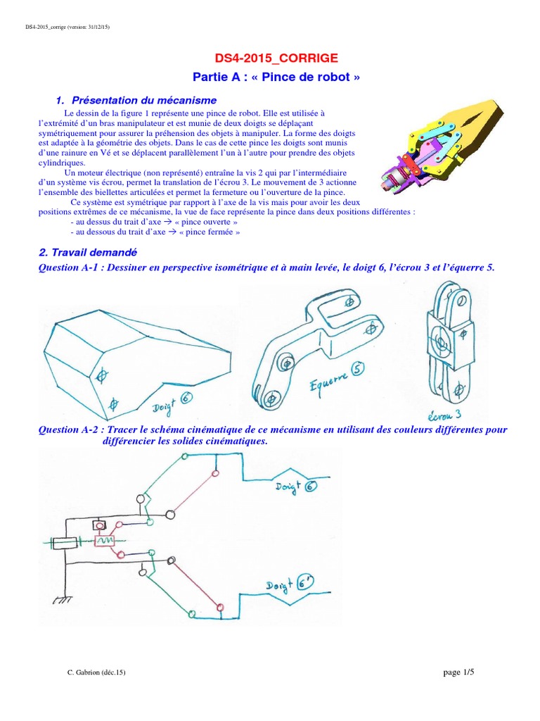 GM DS4-2015 Corrige | PDF | Mouvement de rotation | Euclide