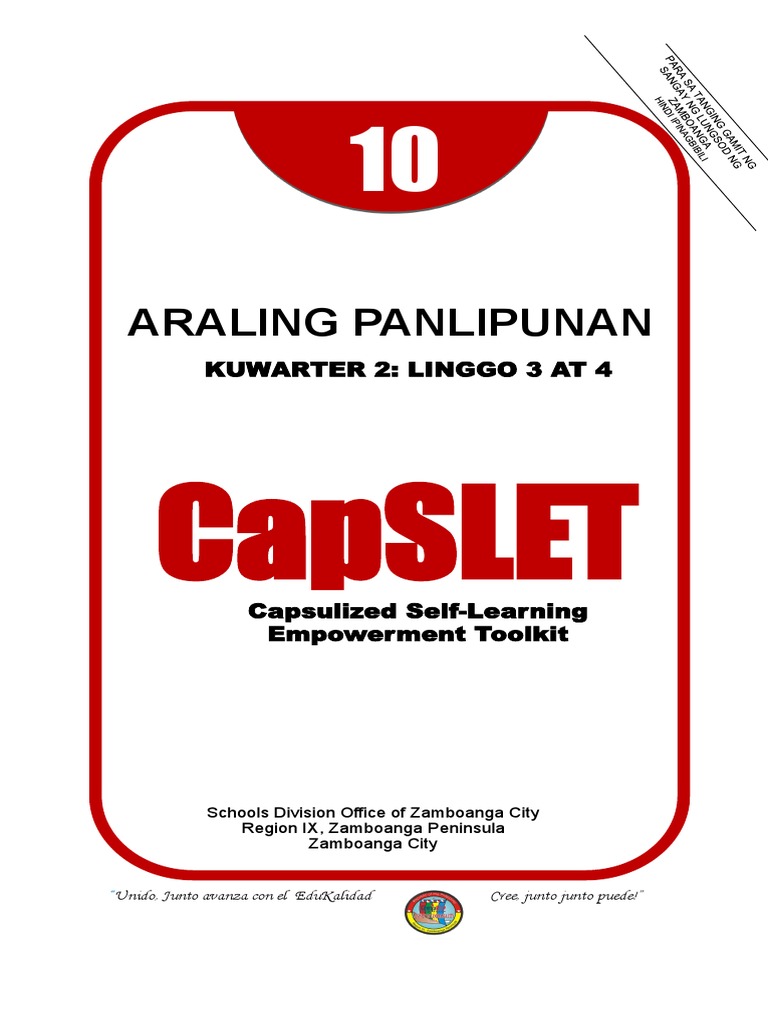 Ap 10 Q2 Melc 2 Week 34 1 | PDF