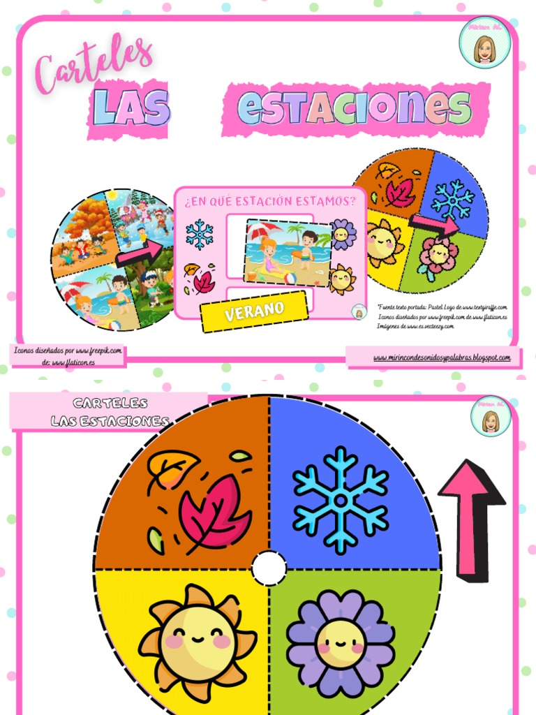 Carteles Las Estaciones Del Año | PDF