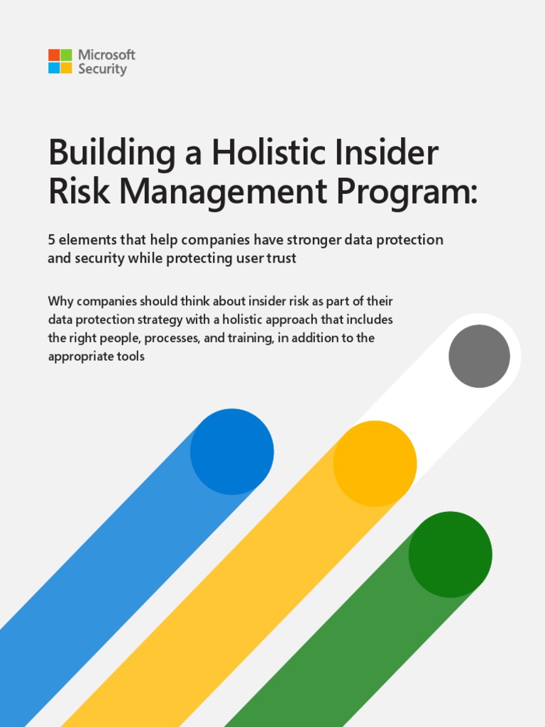 Building a Holistic Insider Risk Program | PDF | Computer Security | Security