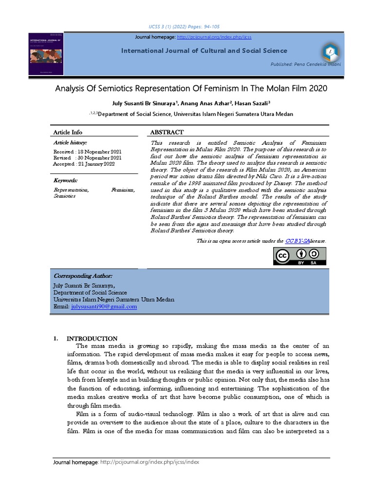 Feminism Representation in Mulan 2020 | PDF | Representation (Arts ...
