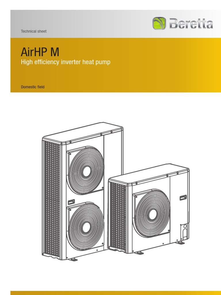 BERETTA - Catálogo Bomba de Calor Com Inverter | PDF | Heat Pump | Water Heating