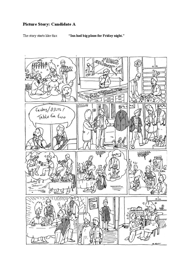 Picture Story Set 1 Euro Exam | PDF