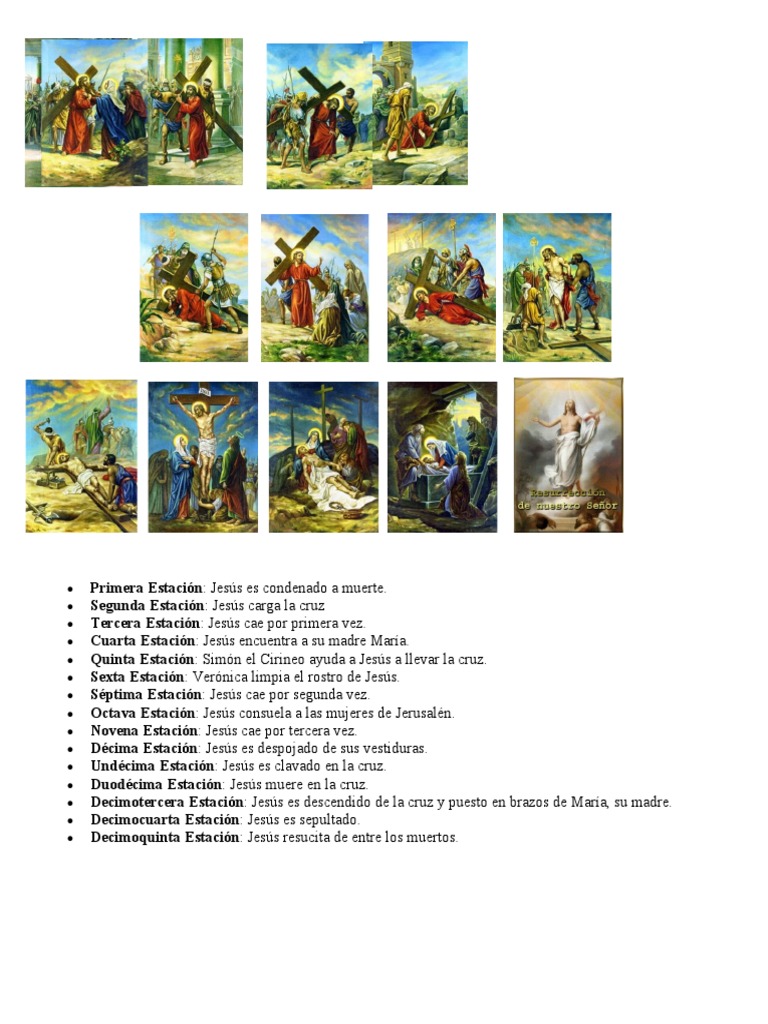 15 ESTACIONES VIA CRUCIS | PDF