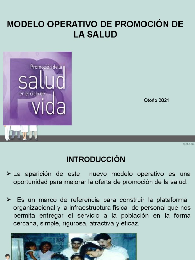 Modelo Operativo de Promoción de La Salud | PDF | Promoción de la salud ...
