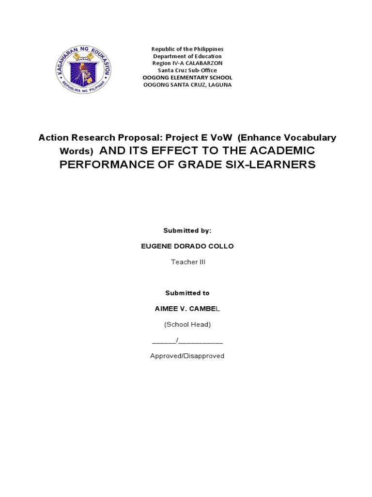 Project Evow Action Research | PDF