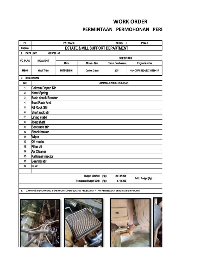 FORMAT WORK ORDER 202237-EX09 | PDF