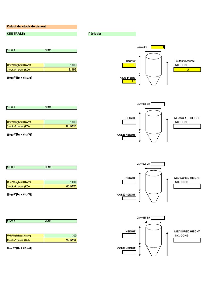 Stock Calculation Worksheet | PDF