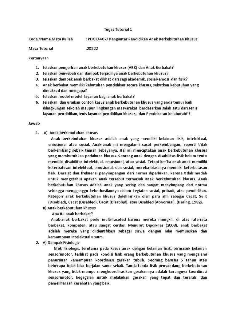 Format Essaitugas 1 (ABK) | PDF