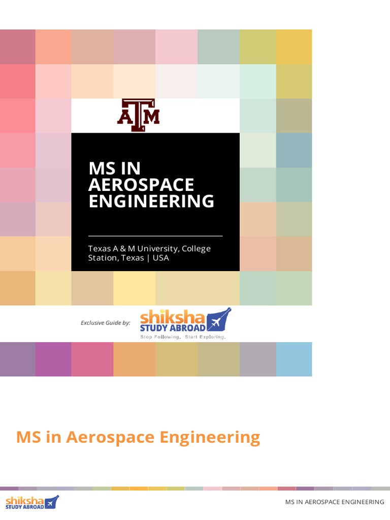 MS Aerospace Engineering at TAMU | PDF