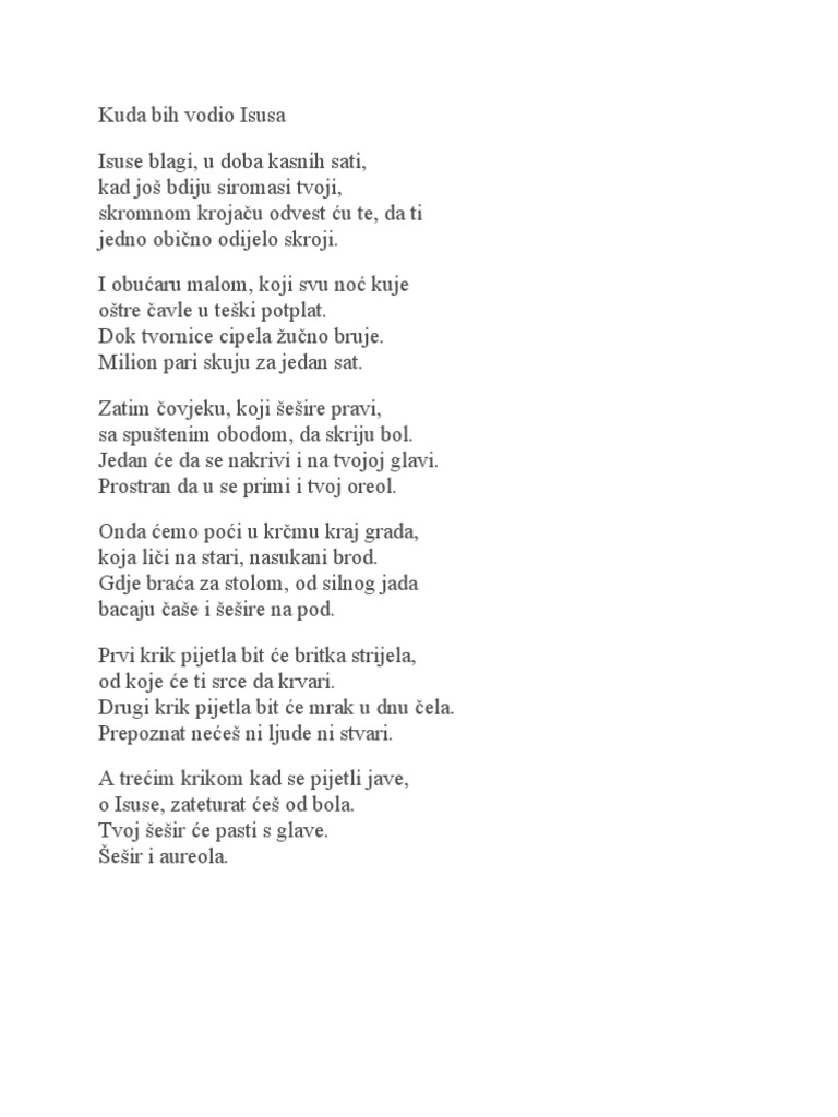 BHS Poezija Nikola Šop | PDF