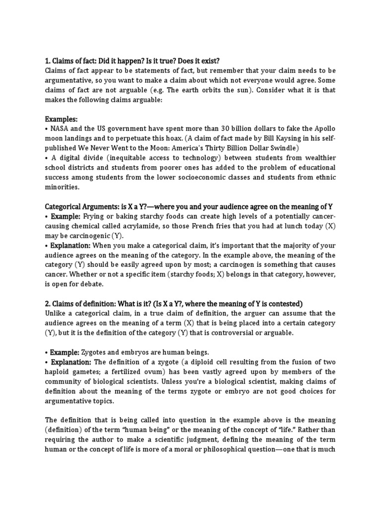 ENG Claims, Biases, Opinions | PDF