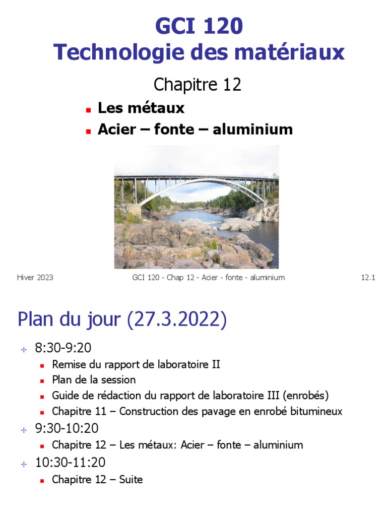 Métaux : Acier, Fonte et Aluminium | PDF | Acier | Fonte (métallurgie)