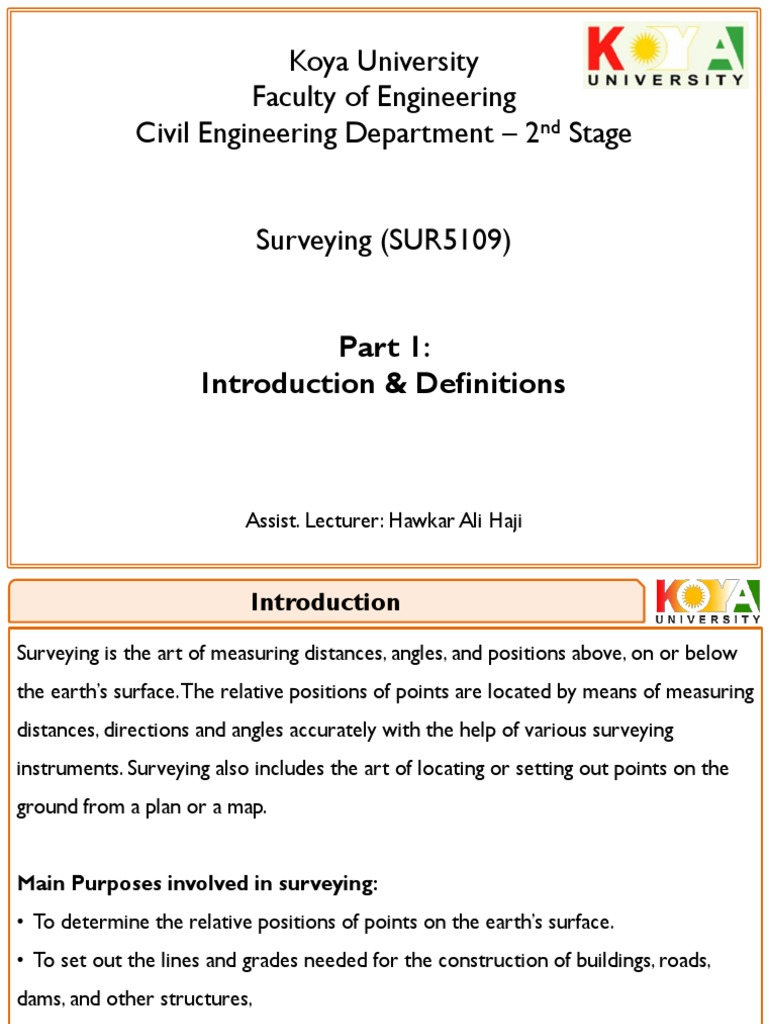 Part 1, Introduction and Definitions | PDF