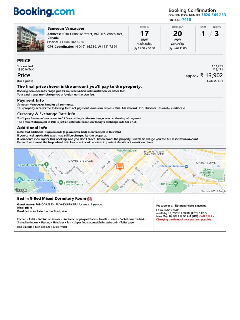 Hotel Booking | PDF | Payments | Credit Card