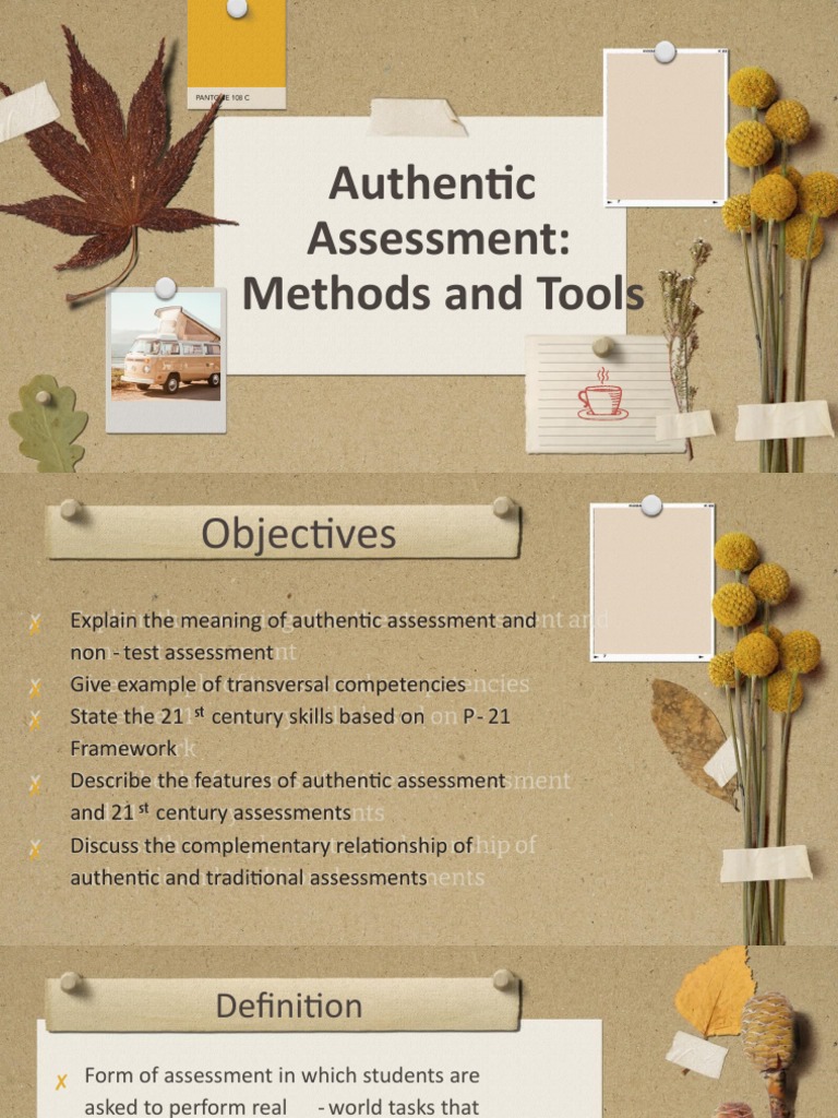Authentic Assessment Methods and Tools | PDF