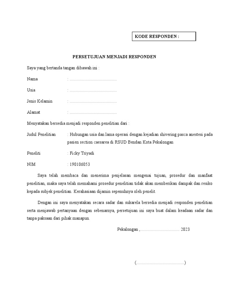 Kode Responden | PDF