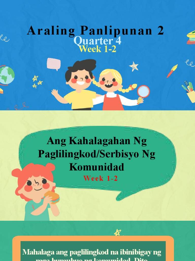 AP2 - Q3 - Week 1-2 - Ang Kahalagahan NG Paglilingkod o Serbisyo NG Komunidad | PDF