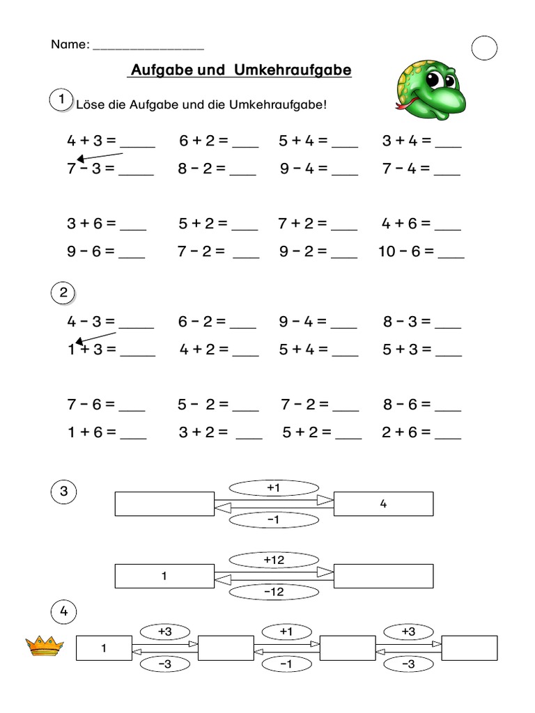 Aufgabe Und Umkehraufgabe | PDF