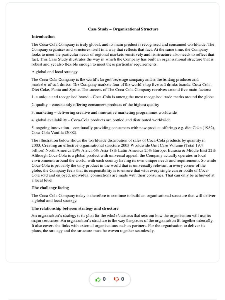 Coca Cola Case Study - Compress | PDF