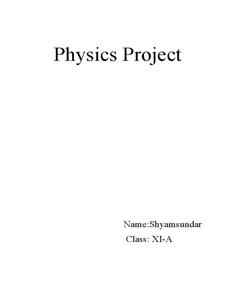 Physics Project | PDF | Belt (Mechanical) | Force