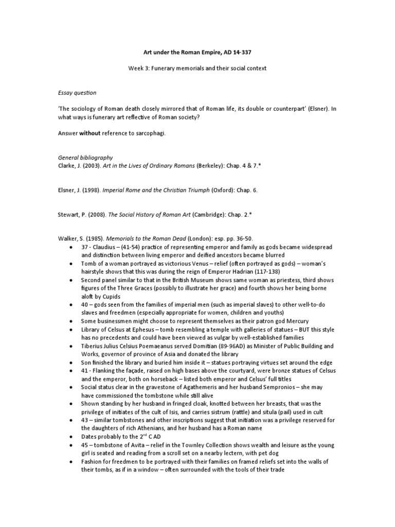 M7 Funerary Monuments Notes | PDF