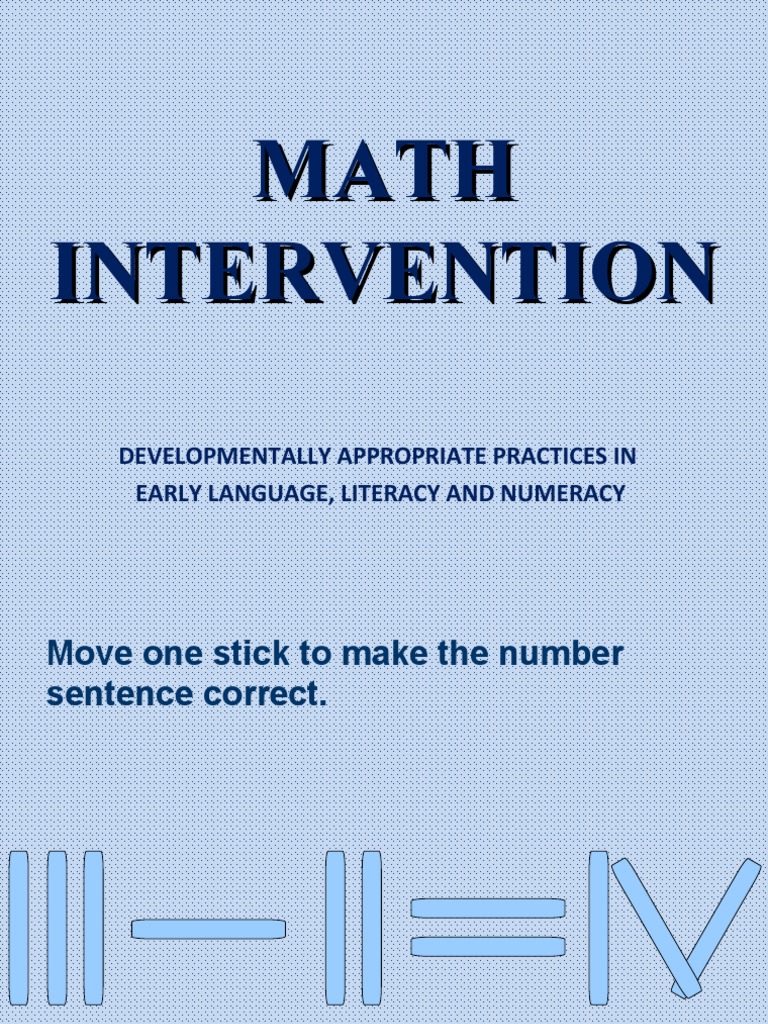 Math Interventions | PDF | Science & Mathematics
