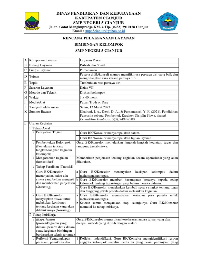 RPL Bimbingan Kelompok 1 | PDF