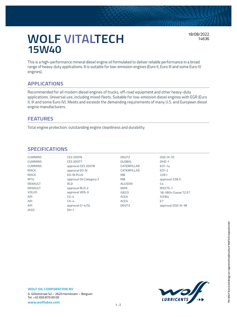Wolf Tech: Vital | PDF | Motor Vehicle | Vehicles