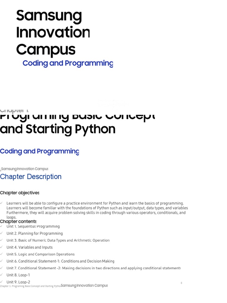 SIC Python Course Material | PDF