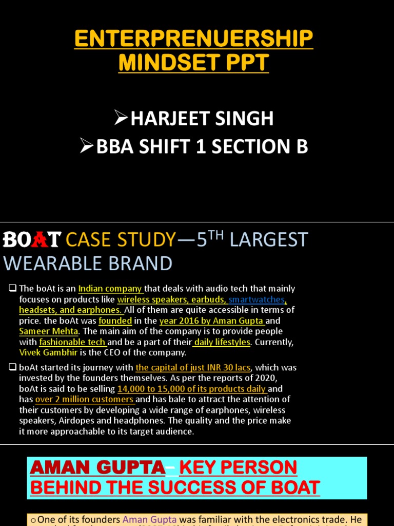 Boat Case Study-5th Largest Wearable Brand | PDF | Brand | Business