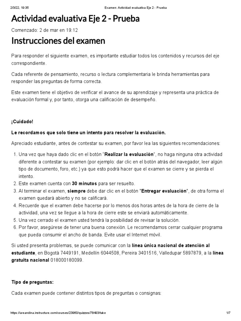 Examen - Actividad Evaluativa Eje 2 - Prueba | PDF | Creatividad | Pensamiento