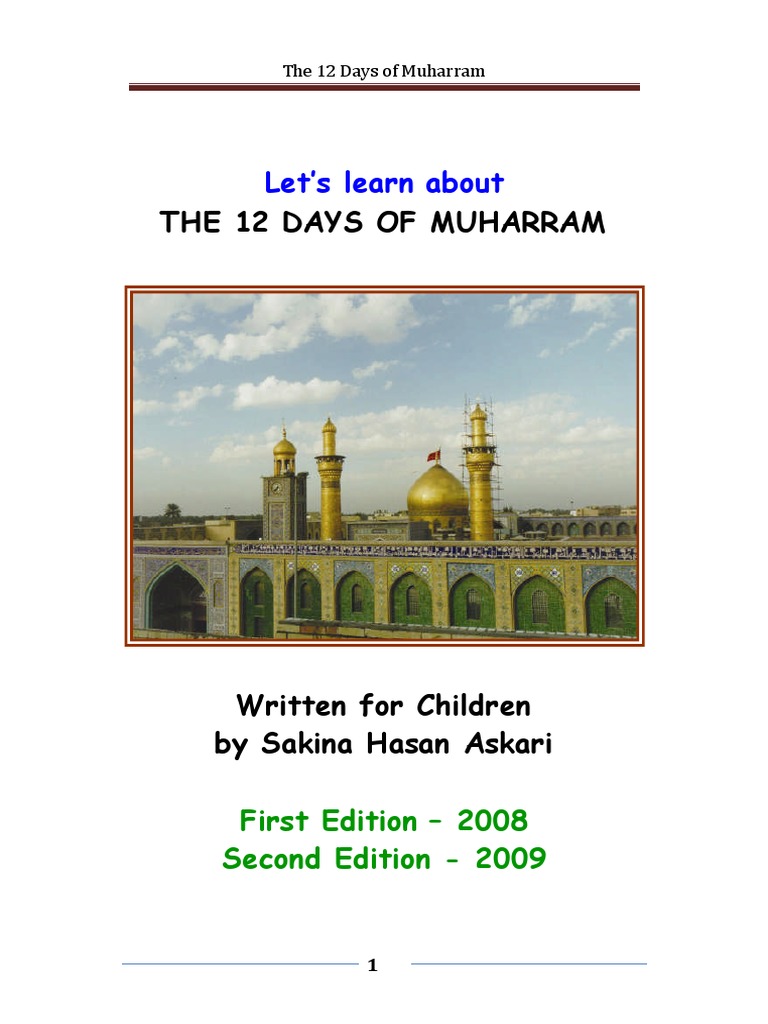 A Guide to Remembering the Tragedy of Karbala Through Narrating the Events of the First 12 Days ...