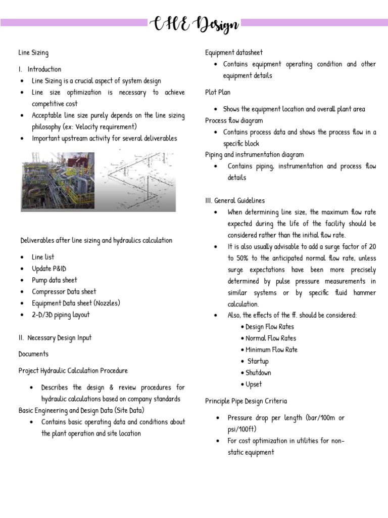 Line Sizing | PDF | Pump | Pressure
