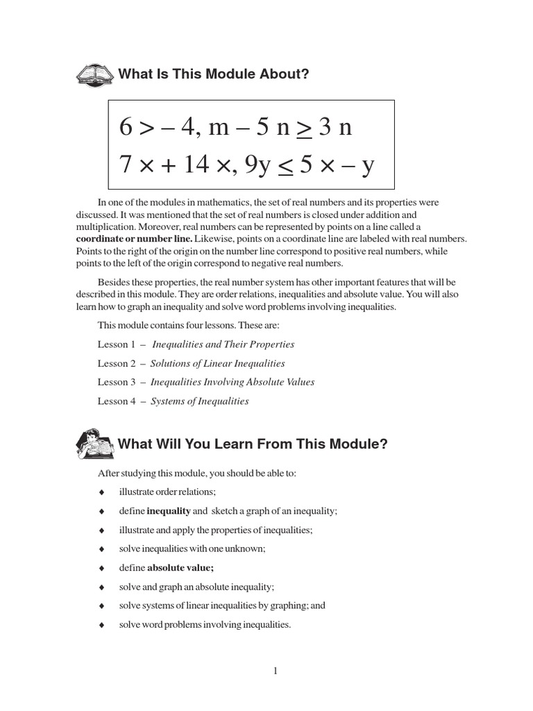 Inequalities | PDF | Inequality (Mathematics) | Equations