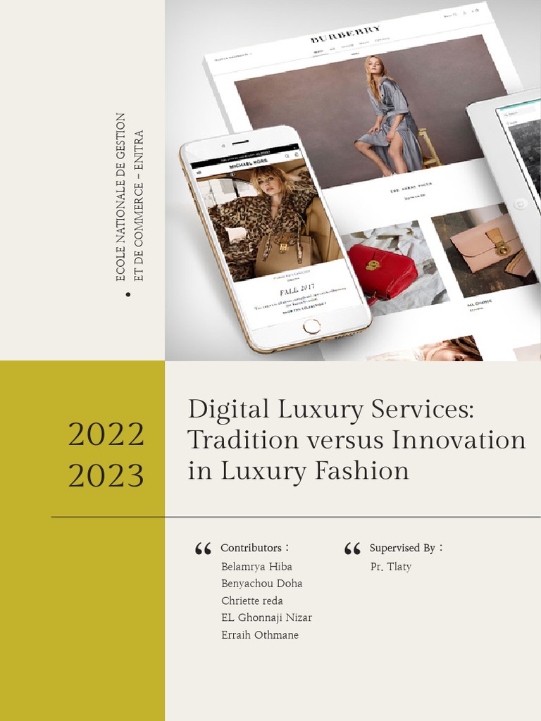 Digital Luxury Services Tradition Versus Innovation in Luxury Fashion ...