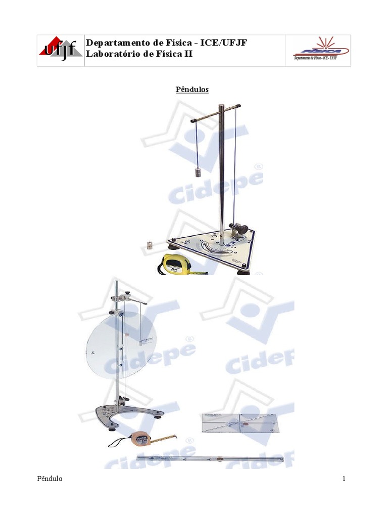 LabII-Aula1-pêndulo Simples 2016 | PDF | Pêndulo | Massa