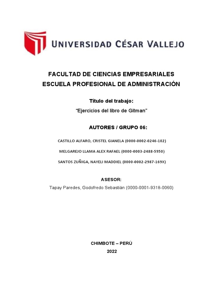 Ejercicios Del Libro de Gitman-G6 | PDF