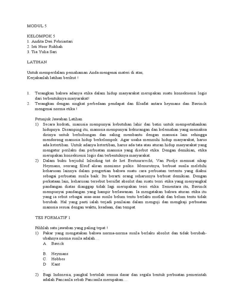 Soal Modul 5 Pdf