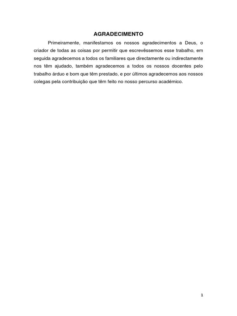 AGRADECIMENTO | PDF