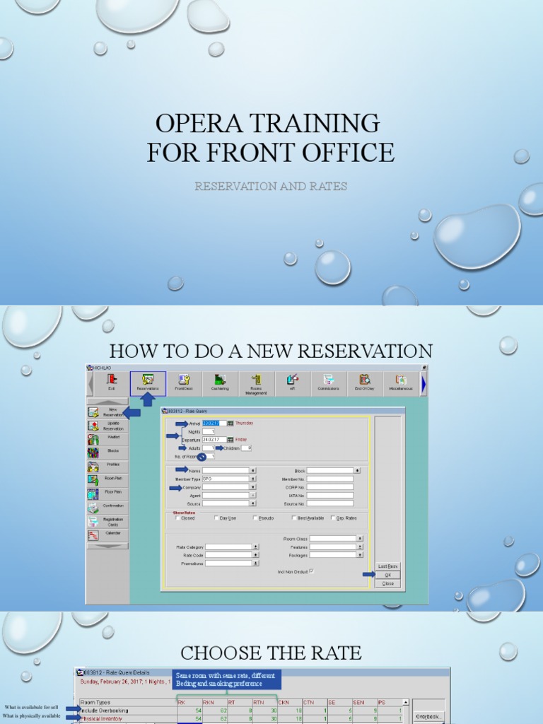 Opera PMS Training for Front Office | PDF | Credit Card | Fee