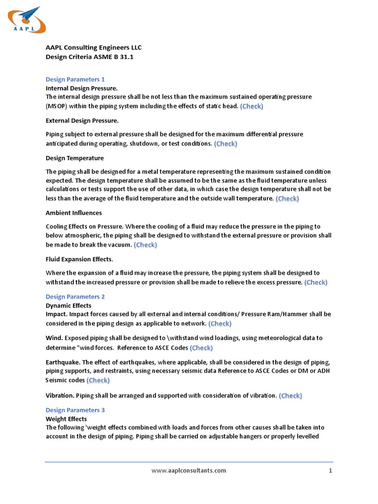 Design Criteria | PDF