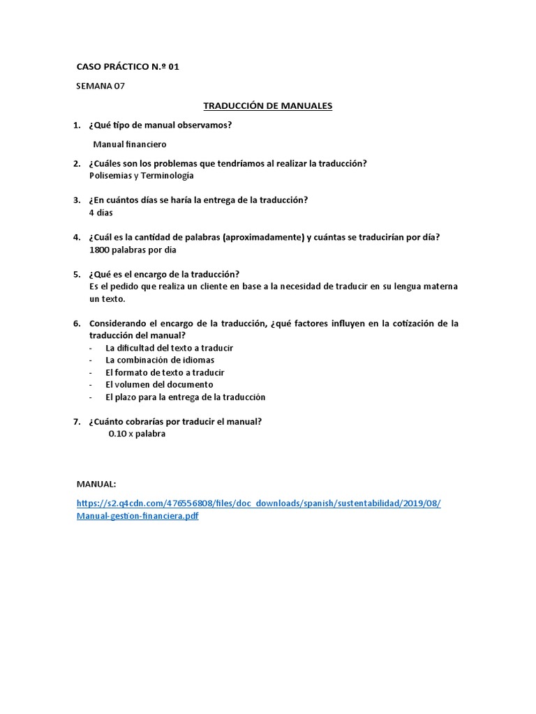 Caso Práctico N.° 01 | PDF