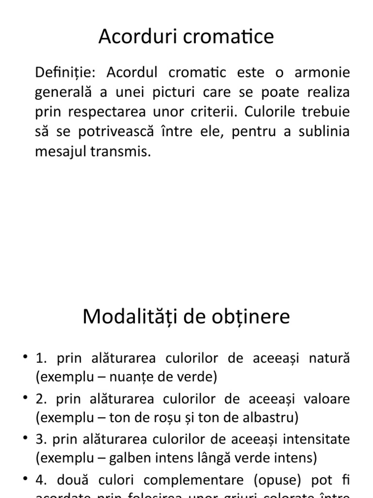 Acorduri Cromatice | PDF