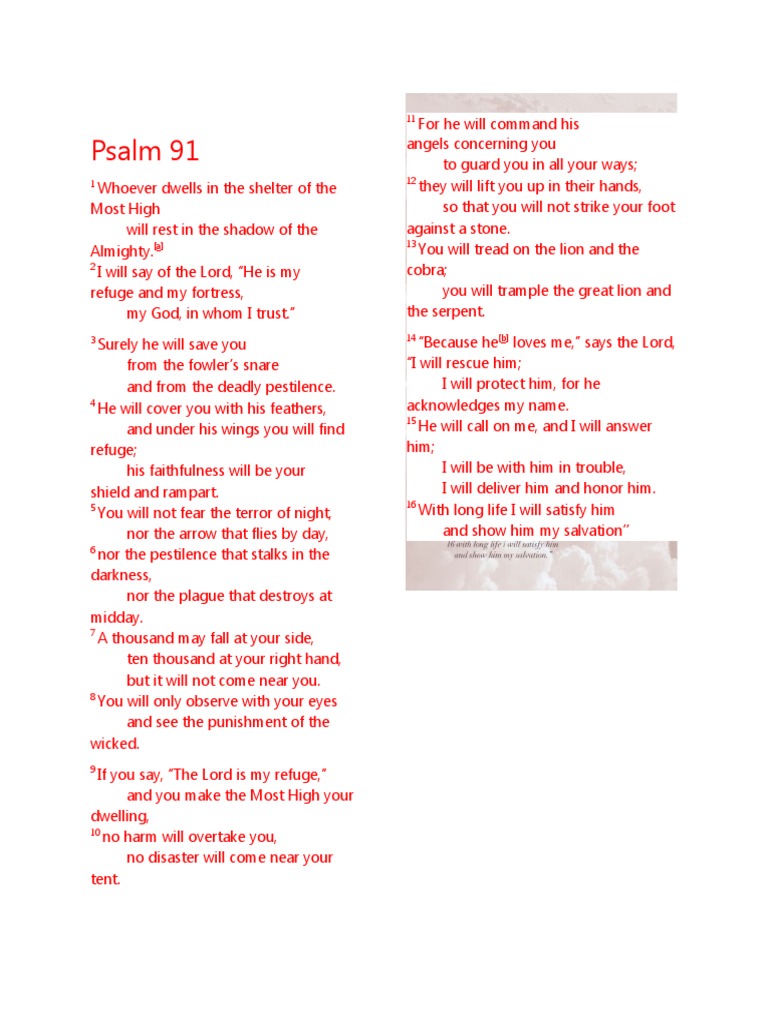 Psalm 91 | PDF