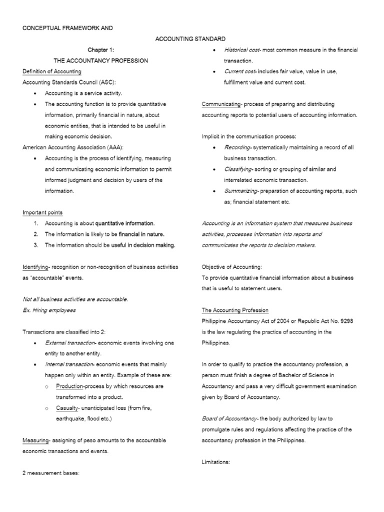 Cfas - 1-7 Reviewer | PDF