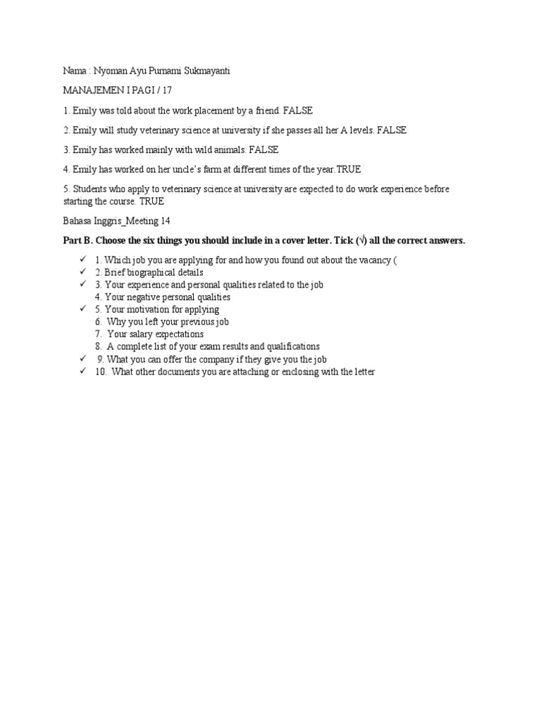Cover Letter Essentials for Job Applicants | PDF | Career & Growth ...