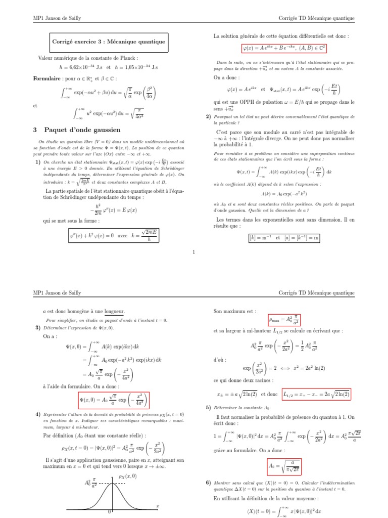 Corrigé Exercice 3 | PDF