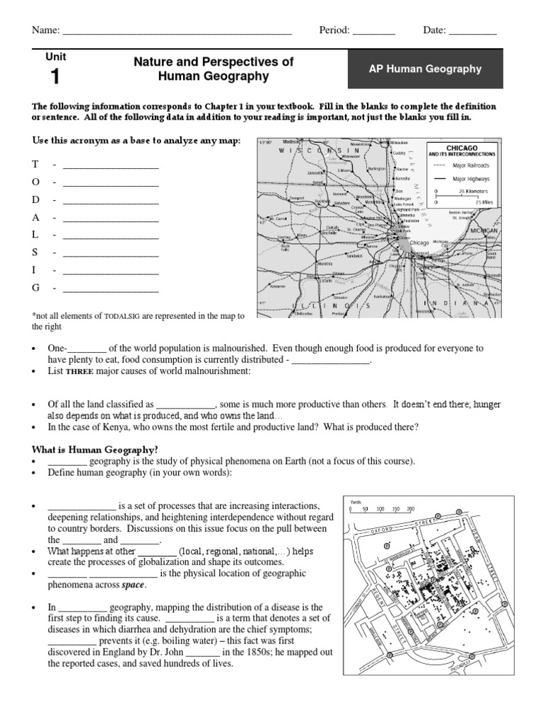 APHG - Chap 1 | PDF | Geography | Map