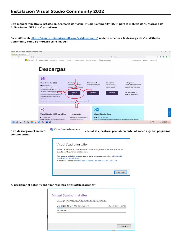 01 Instalacion Visual Studio | PDF